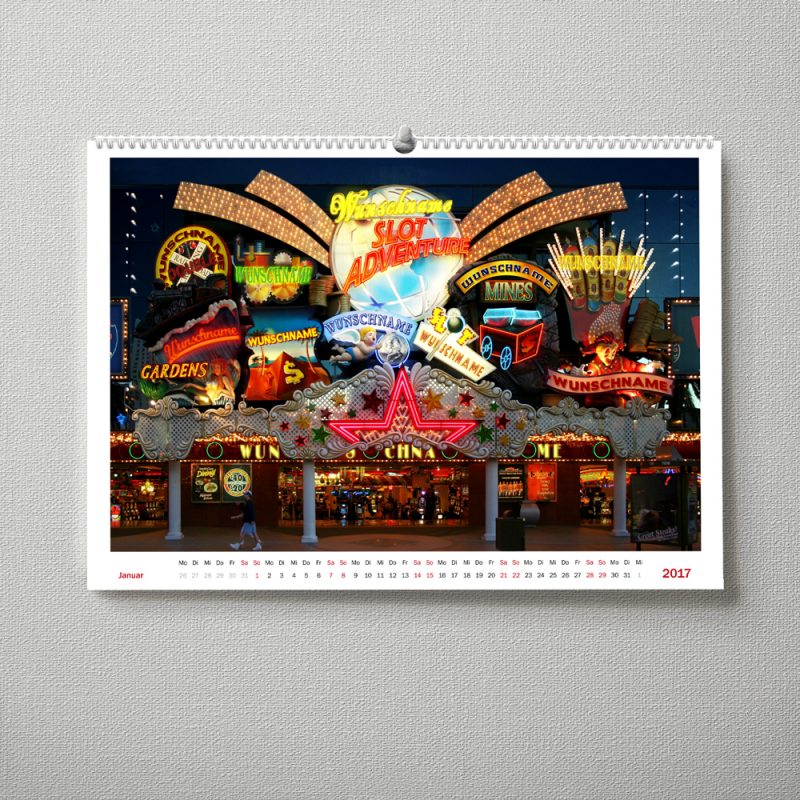 Kalender mit Namen online gestalten und personalisieren