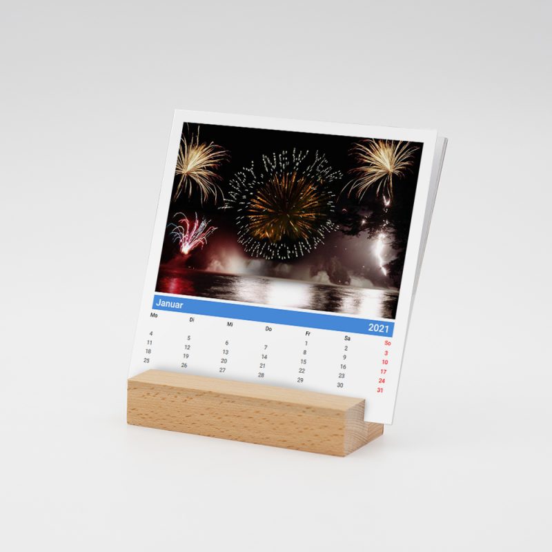 Holzblock Kalender mit Namen für Frauen - inc4fun.de